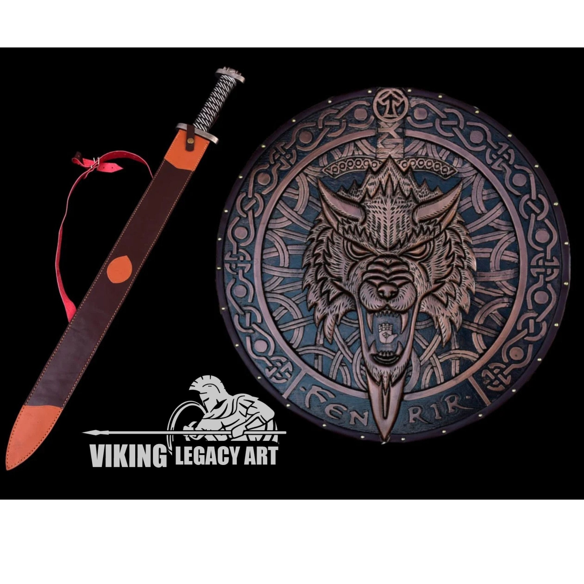 Viking Sword, Custom Medieval Sword, With Scabbard Vikings Cosplay ...