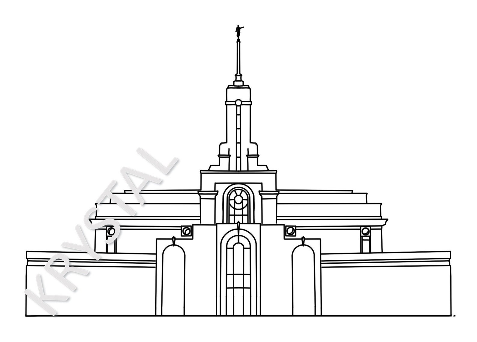 LDS Mount Timpanogos Utah Temple SVG, Clipart, Cricut, Laser, Glowforge ...