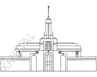 Kirtland Ohio Temple SVG, Cricut, Lightburn, Glowforge, Laser LDS ...