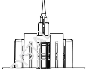 Kirtland Ohio Temple SVG, Cricut, Lightburn, Glowforge, Laser LDS ...