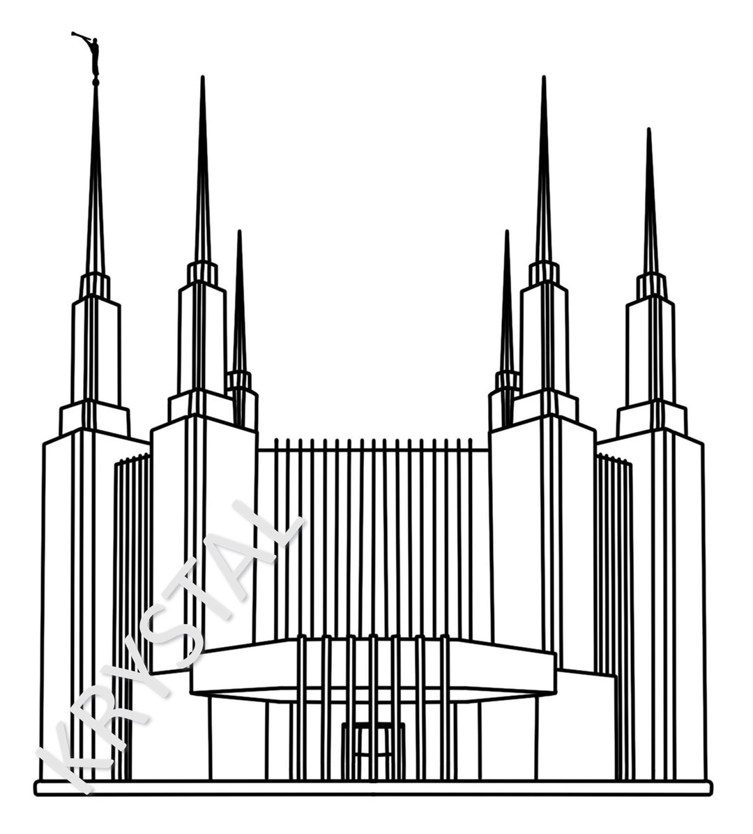 LDS Washington DC Temple Svg, Cricut, Lightburn, Glowforge, Laser ...