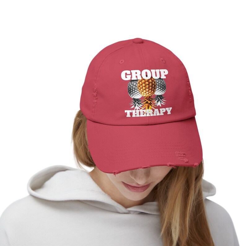 Group Therapy 2.0 Distressed Cap - Etsy