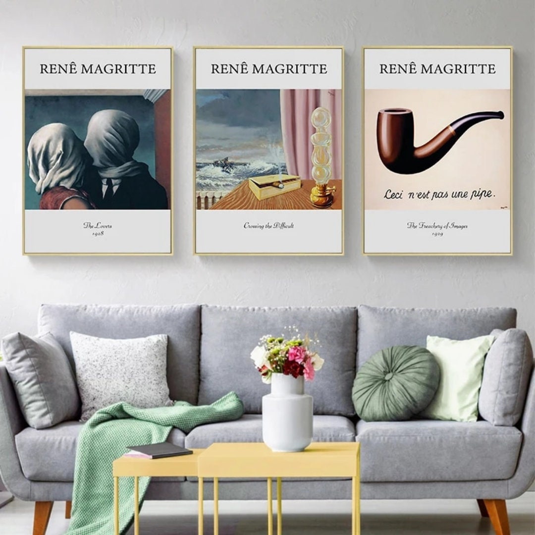 Rene Magritte Wall Artwork Magritte Surrealism Surrealistic Art Surreal ...