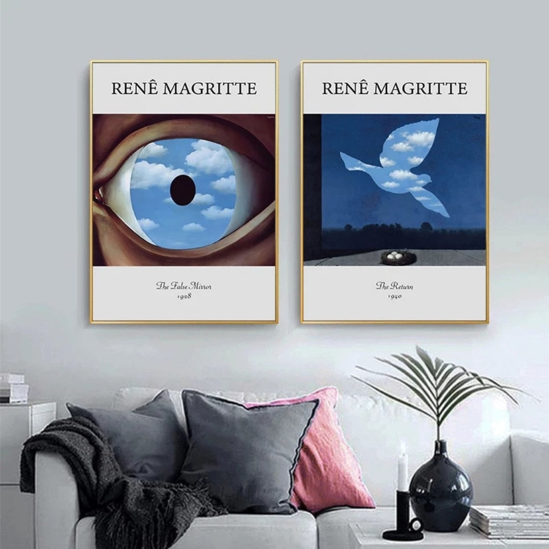 Rene Magritte Wall Artwork Magritte Surrealism Surrealistic Art Surreal ...