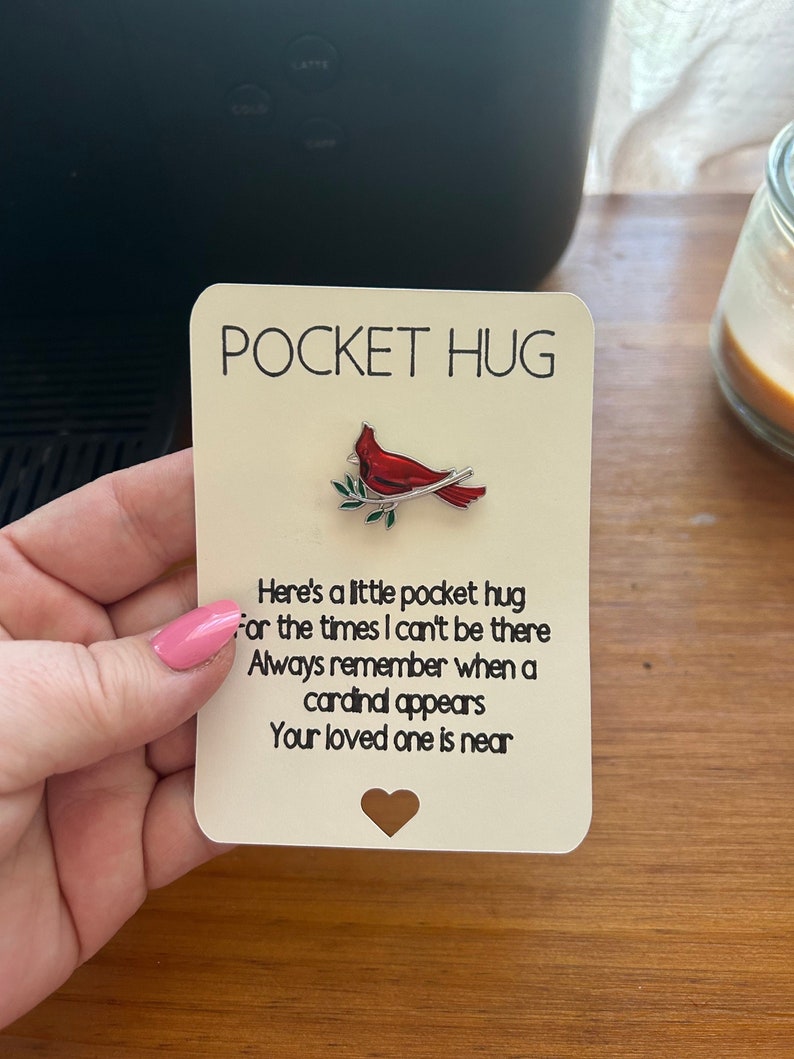 Cardinal Pocket Hug - Etsy