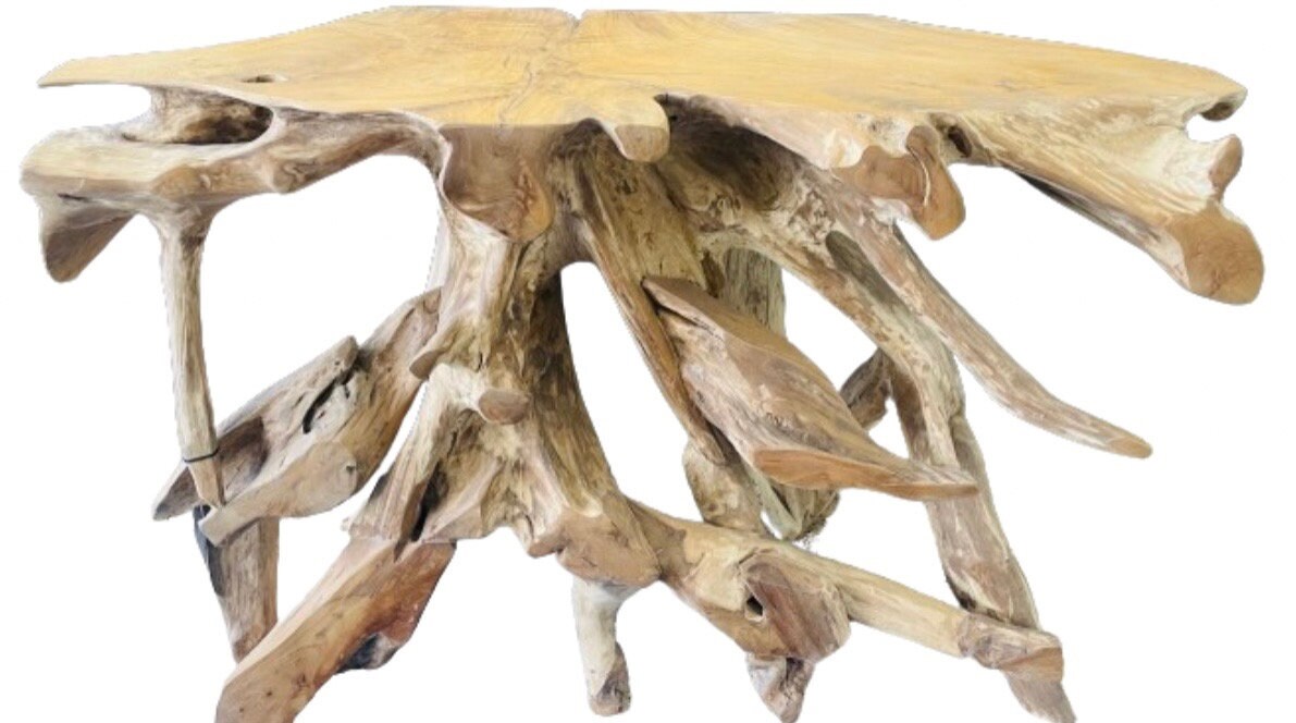 Teak Driftwood Console Table Organic Teak Root Sofa Table Teak Furniture - Etsy