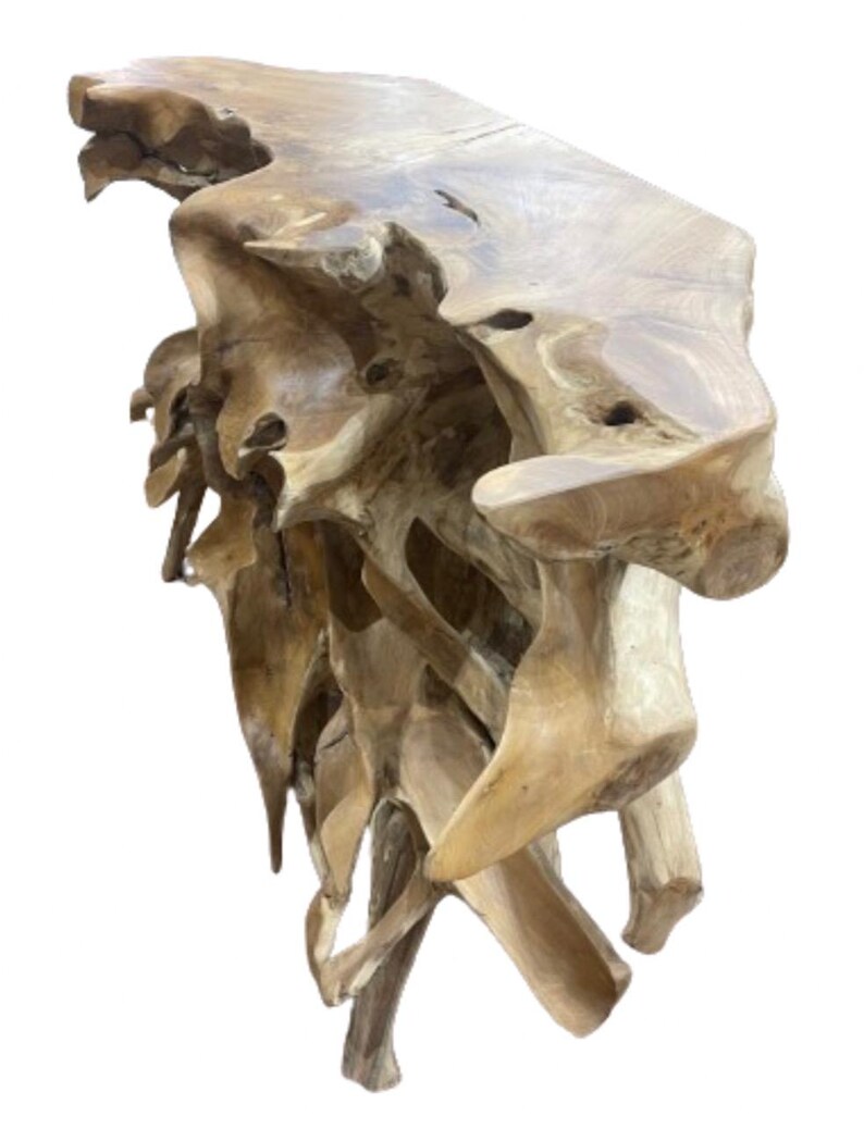 Teak Driftwood Console Table Organic Teak Root Sofa Table Teak ...