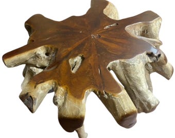 Teak Root Cocktail Table Driftwood Tree Stump Coffee Table - Etsy