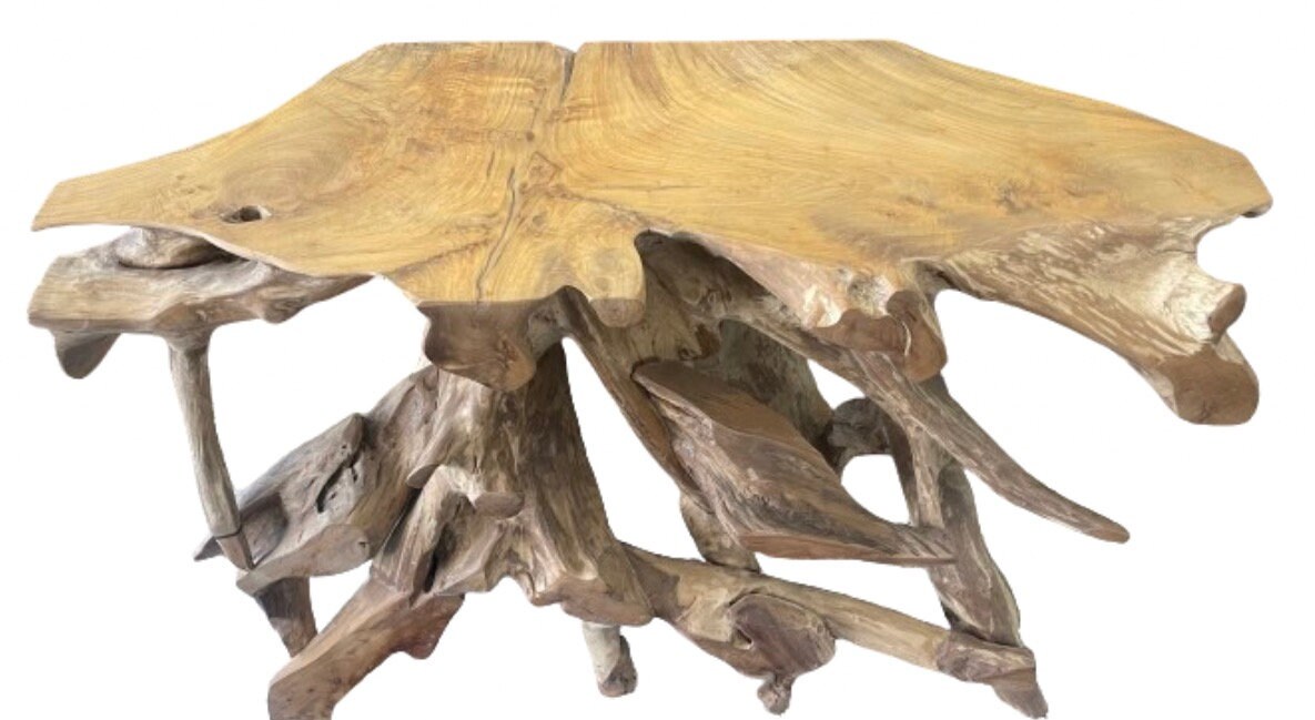 Teak Driftwood Console Table Organic Teak Root Sofa Table Teak Furniture - Etsy