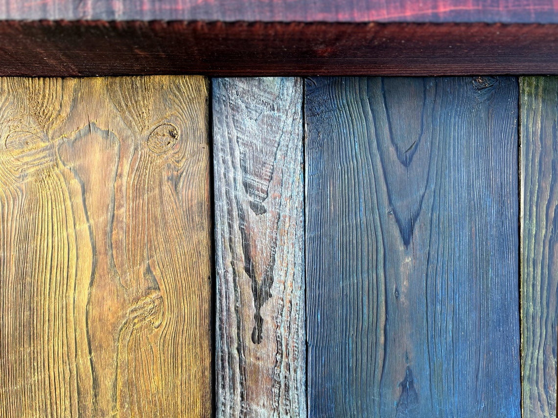 Distressed-reclaimed Rough Cut Pine Timber With Hand Rubbed, Heat ...