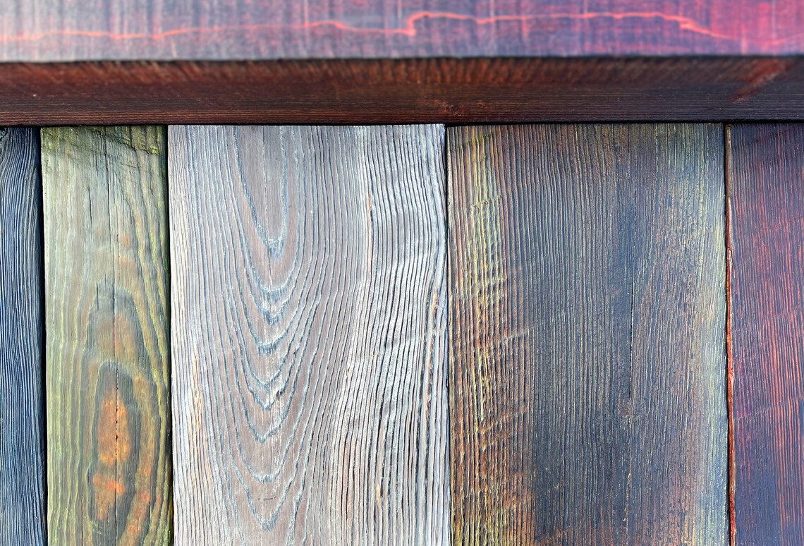 Distressed-reclaimed Rough Cut Pine Timber With Hand Rubbed, Heat ...