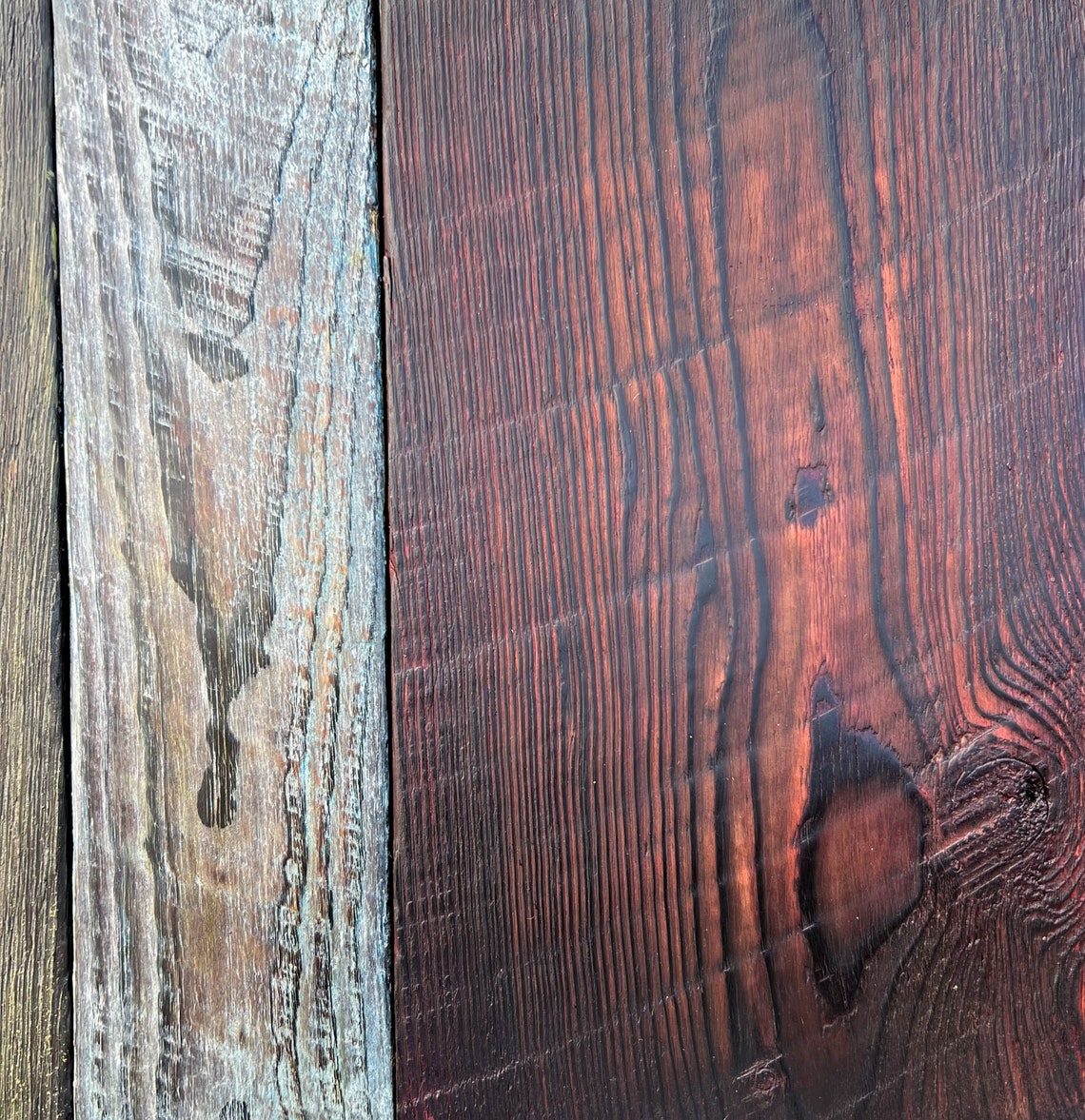 Distressed-reclaimed Rough Cut Pine Timber With Hand Rubbed, Heat ...