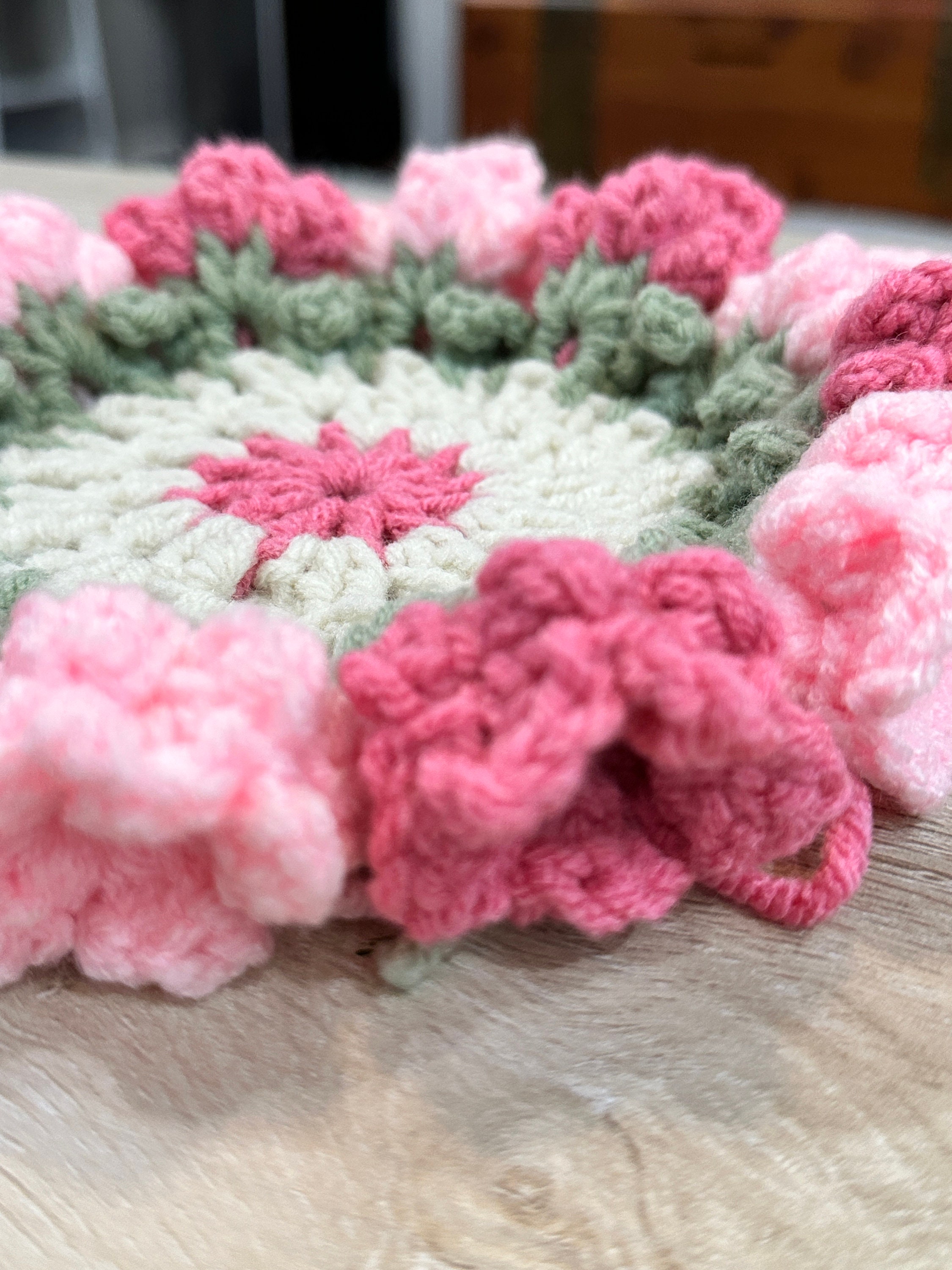 Flower Coaster Crochet Pattern PDF With YT Tutorial - Etsy