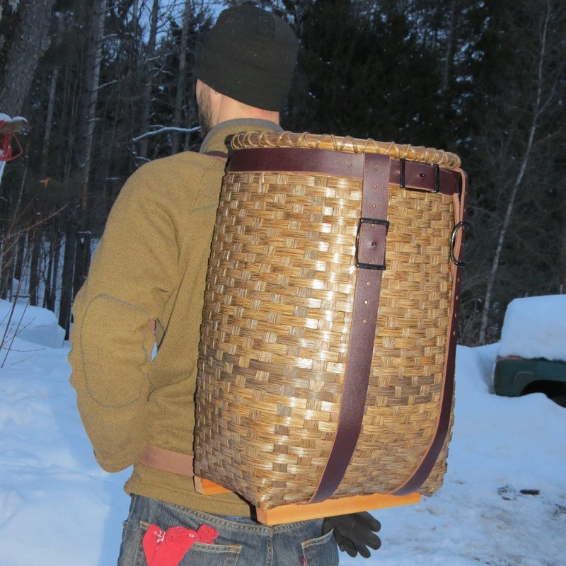 Basket Backpack - Etsy