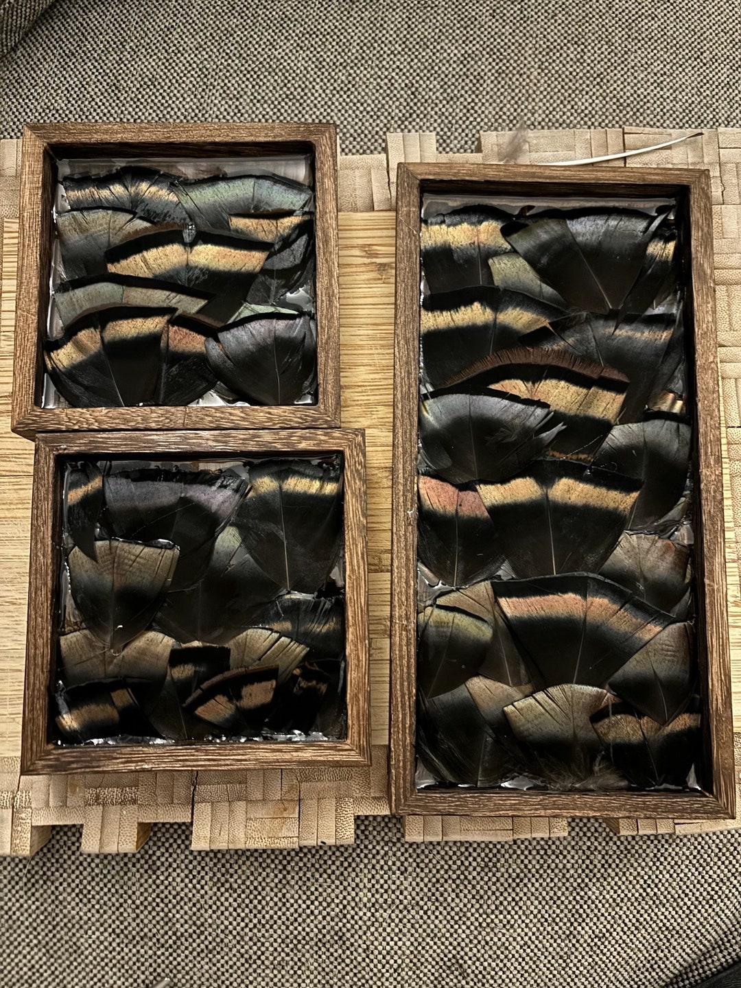 Custom Resin Turkey Feather Coasters and Trays - Etsy