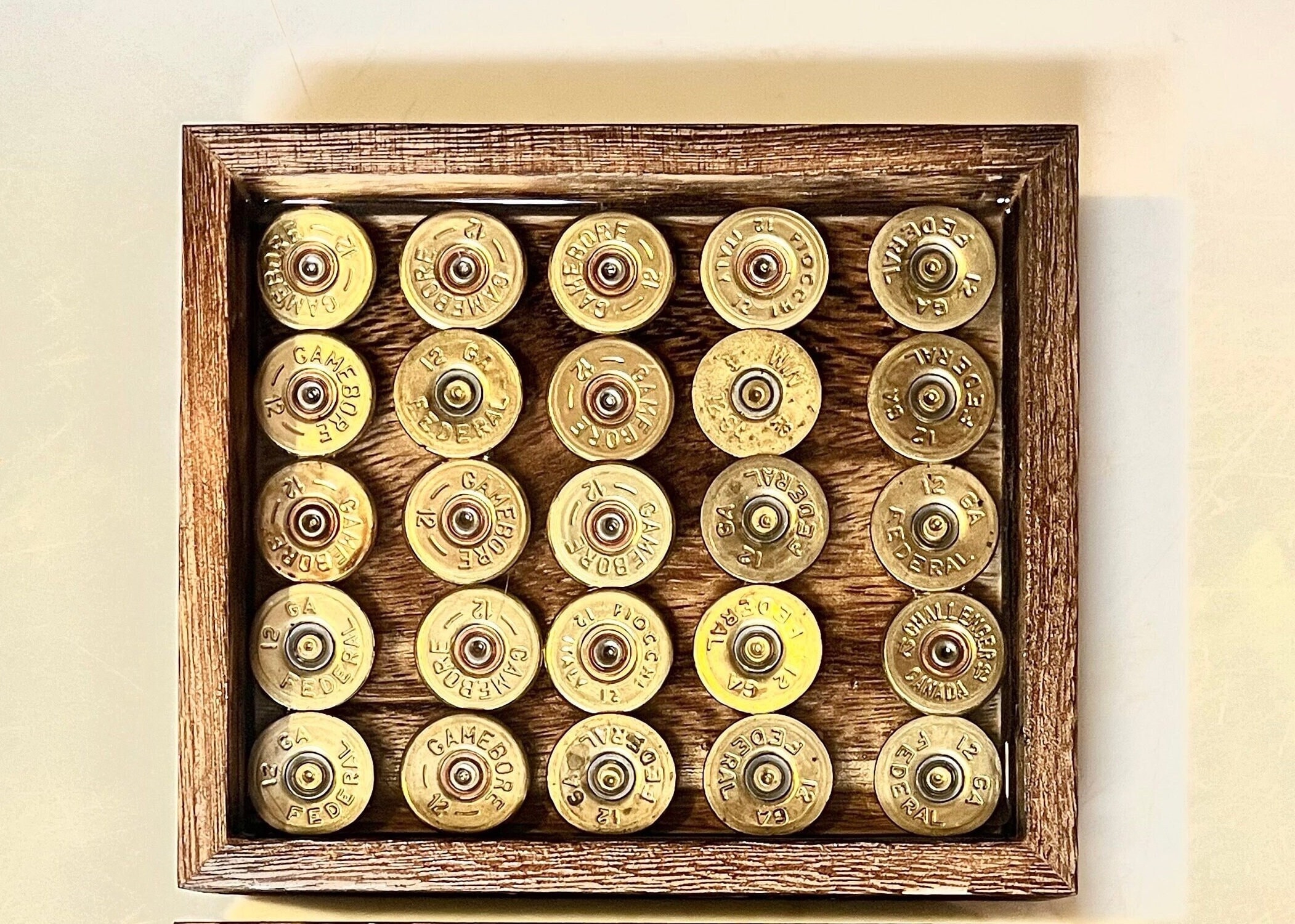 12 Gauge Shotgun Slice Resin Coaster - Etsy