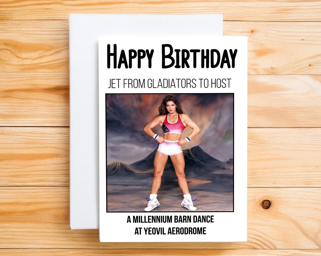 Alan Partridge Birthday Card | Jet From Gladiators Quote | Funny ...