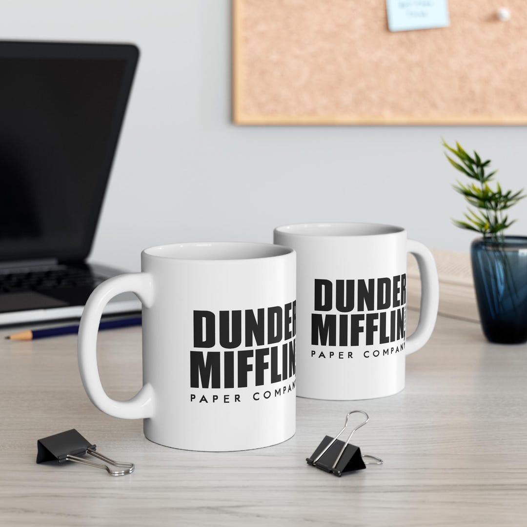Dunder Mifflin Mug | the Office Logo Design | Funny TV Show Mug ...