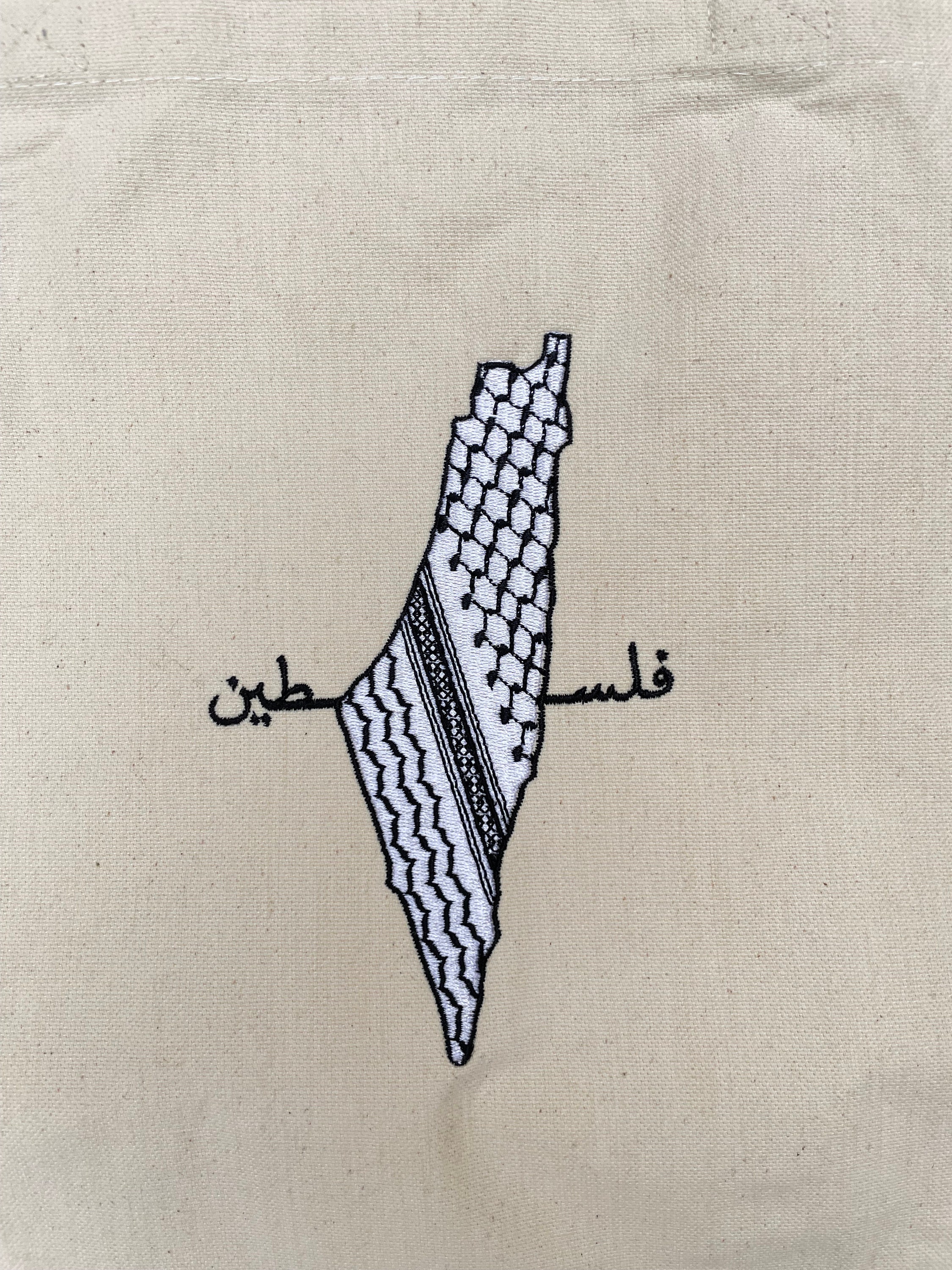 Palestine Keffiyeh Map Totebag - Etsy