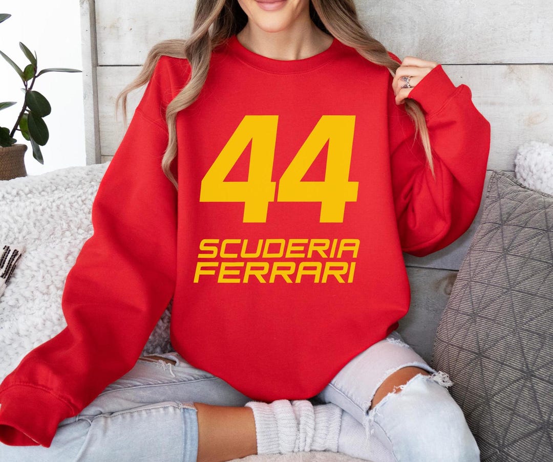 Ferrari Sweatshirt, Lewis Hamilton Ferrari Apparel, F1 Racing Fan Gift ...