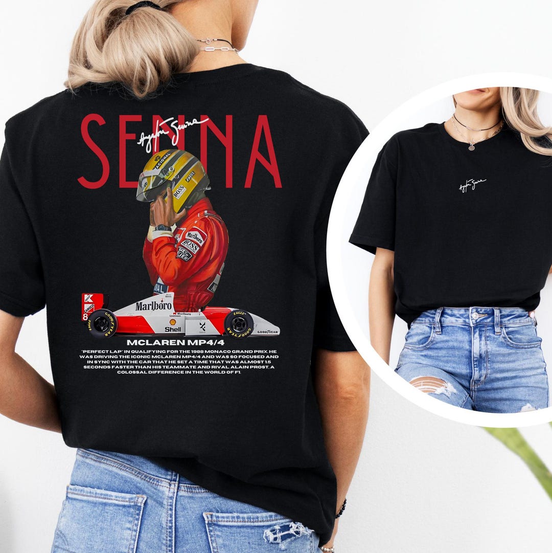 Ayrton Senna Tshirt, F1 Shirt, Ayrton Senna Fan, Vintage F1 Shirt ...