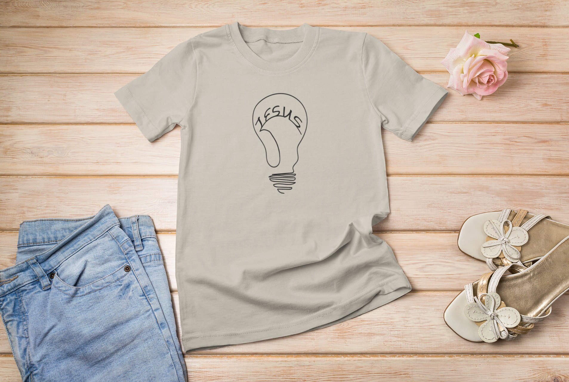 Christian Jesus Light Shirt, Bible Shirt, Biblical T-shirt, Gift For ...