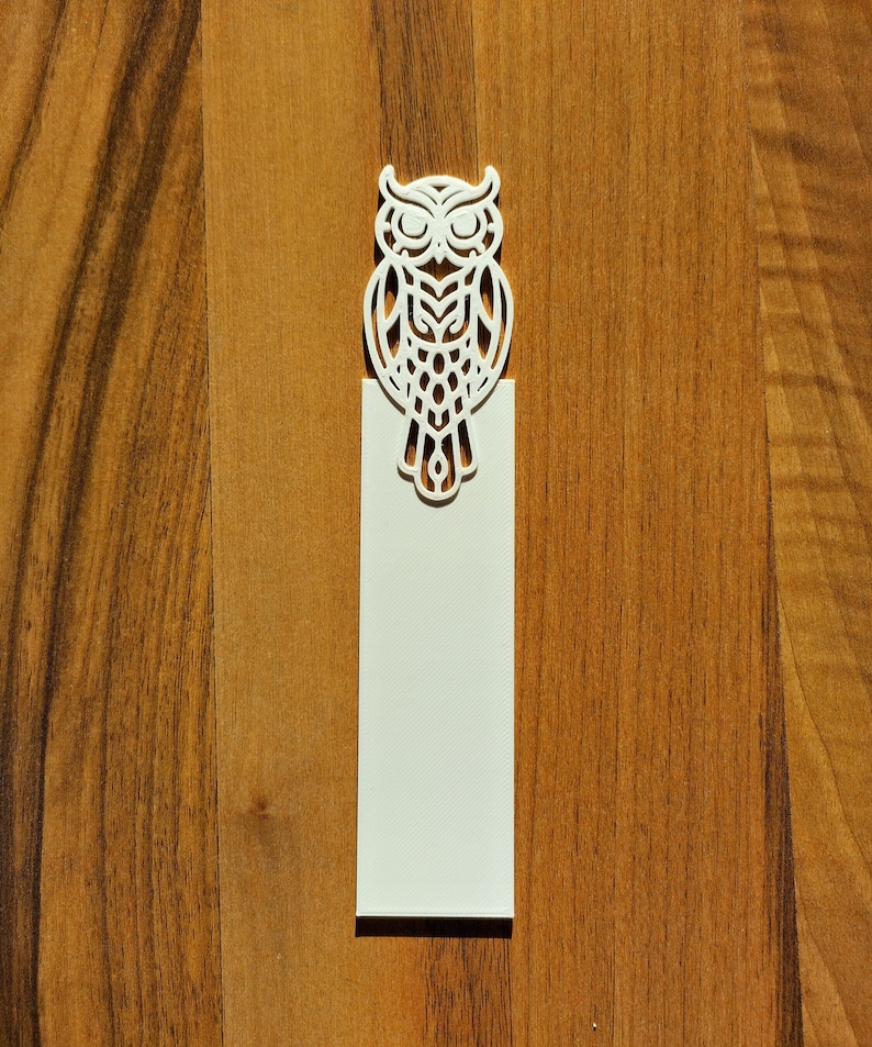 3D Printable Owl Bookmark STL File, Book Accessories, Animal Bookmark ...