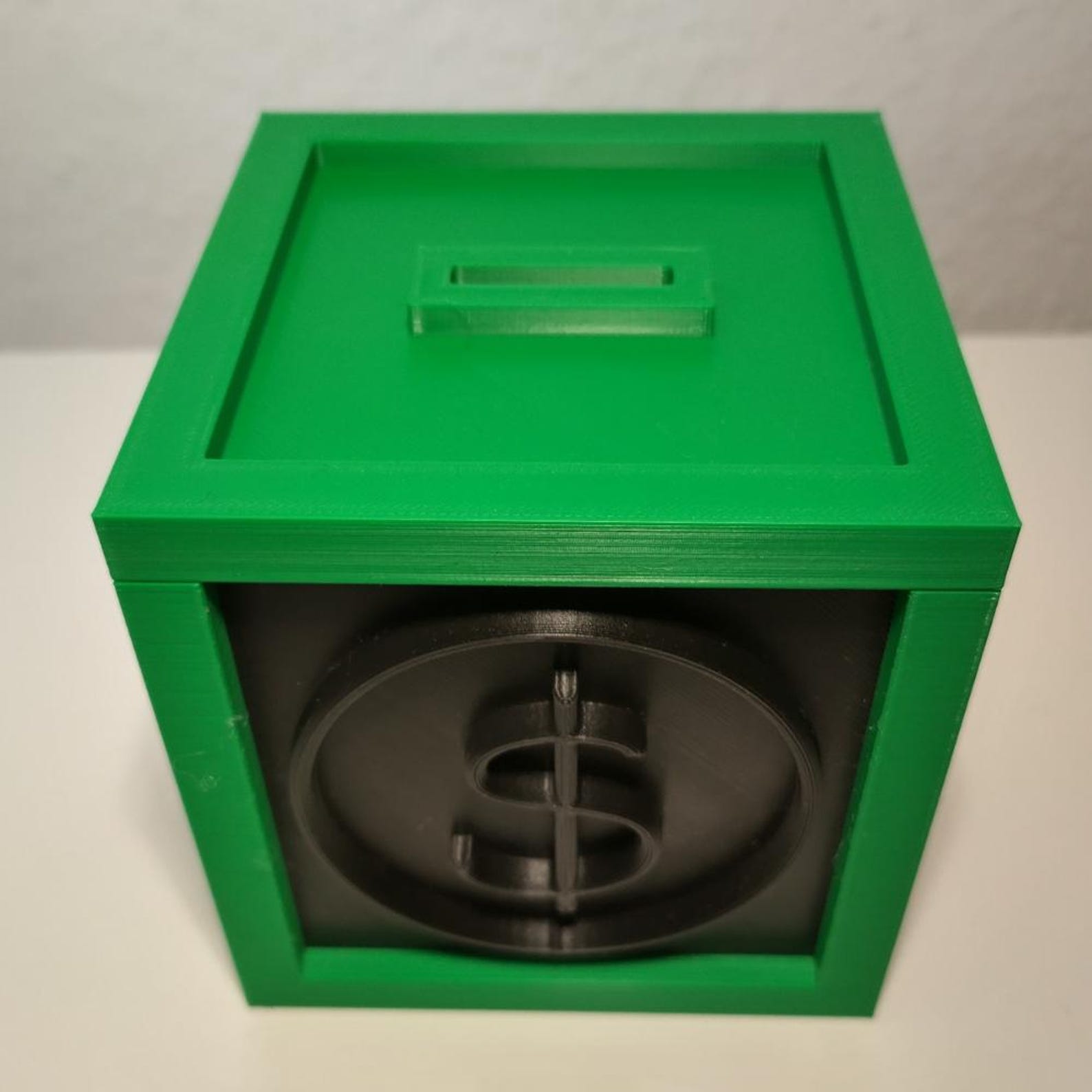 3D Printable Money Box STL File, Piggy Bank in Coin Block Design ...