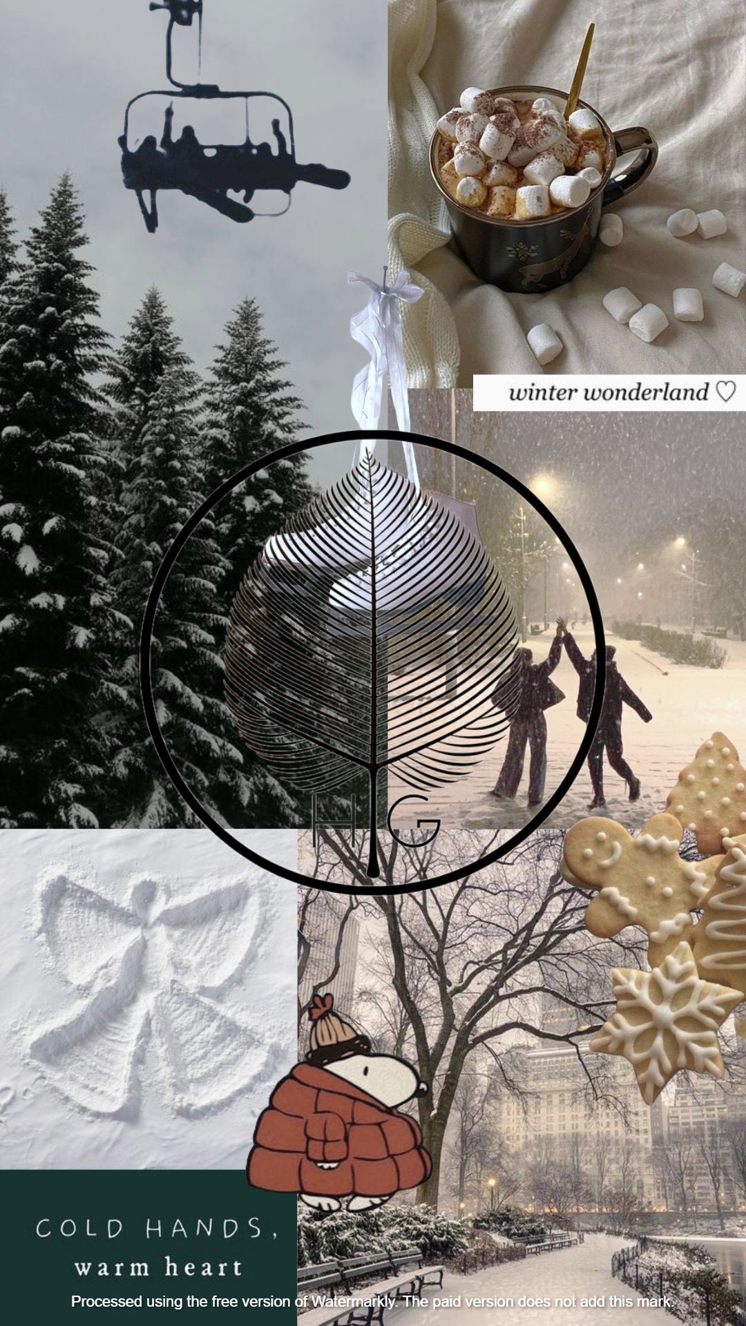 Winter Wonderland Digital Collage Duo - Etsy