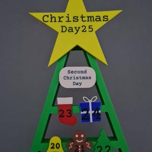 Christmas Tree Countdown Calendar December 1 - 26 Magnetic Ornaments - Etsy