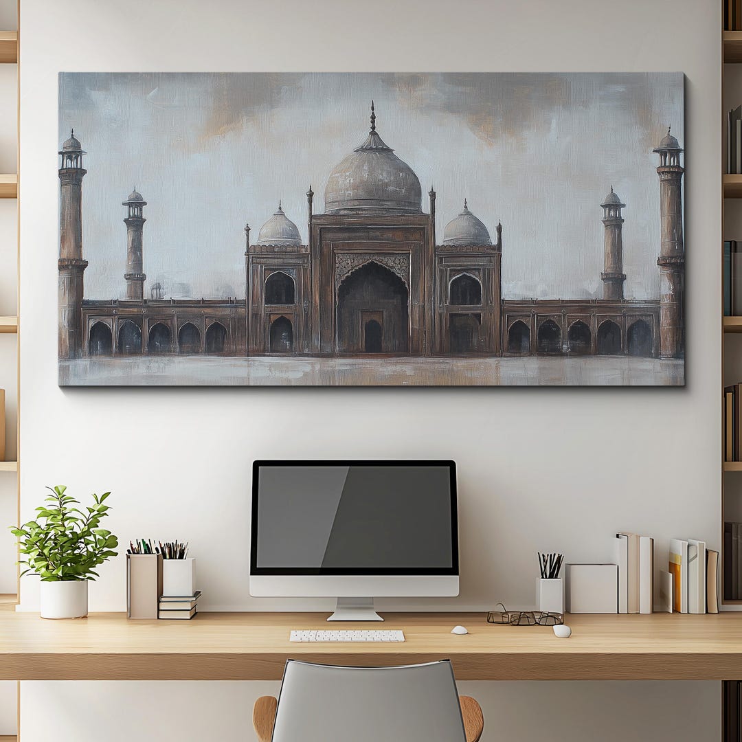 The Pakistan Monument Abstract Modern Muslim Religious Painting, Art ...