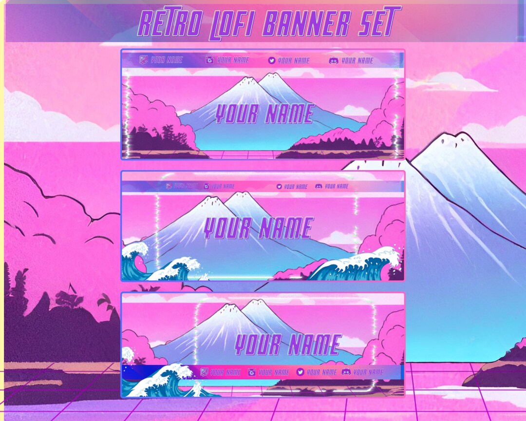 Custom Lofi Vibes Banner Set! - Etsy