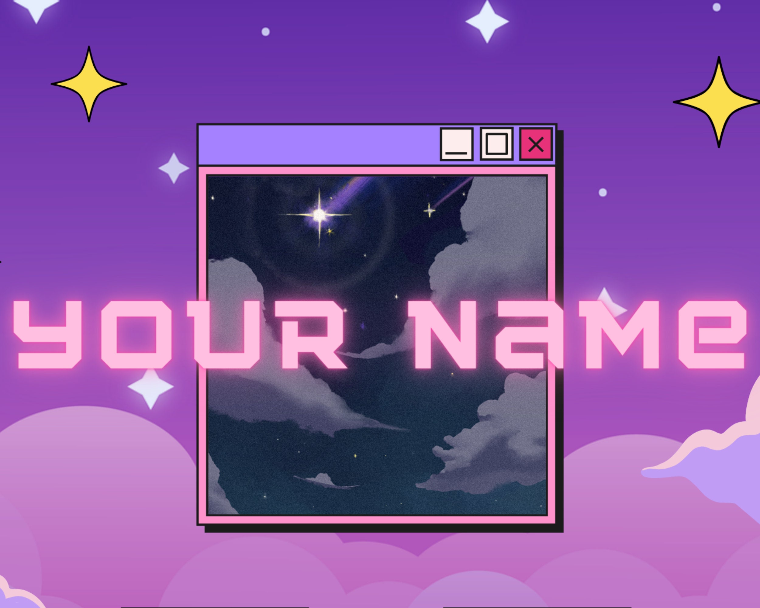 Lofi Set of Custom Stream Banners for Twitch, Youtube, Twitter - Etsy