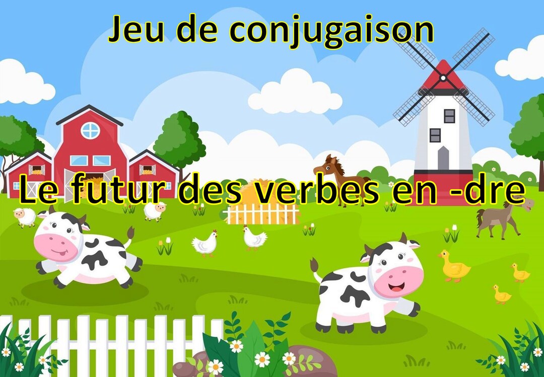 Board Game Conjugation CE2/CM the Future of Verbs in dre - Etsy