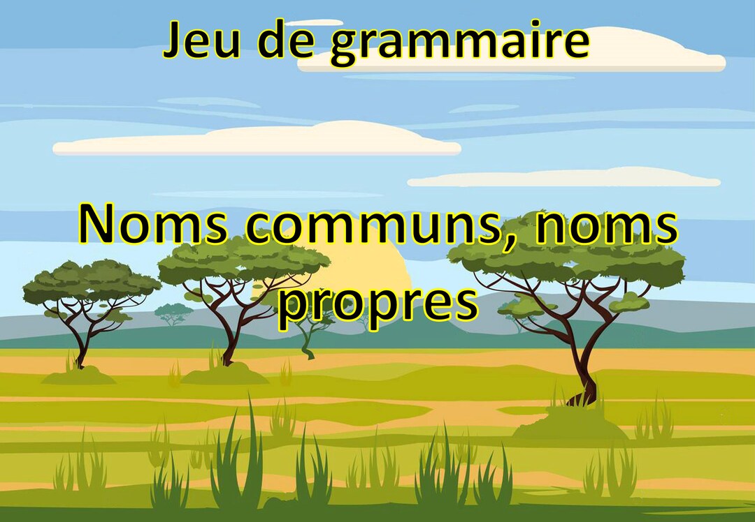 Board Game Grammar CE2 Common Nouns, Proper Nouns - Etsy