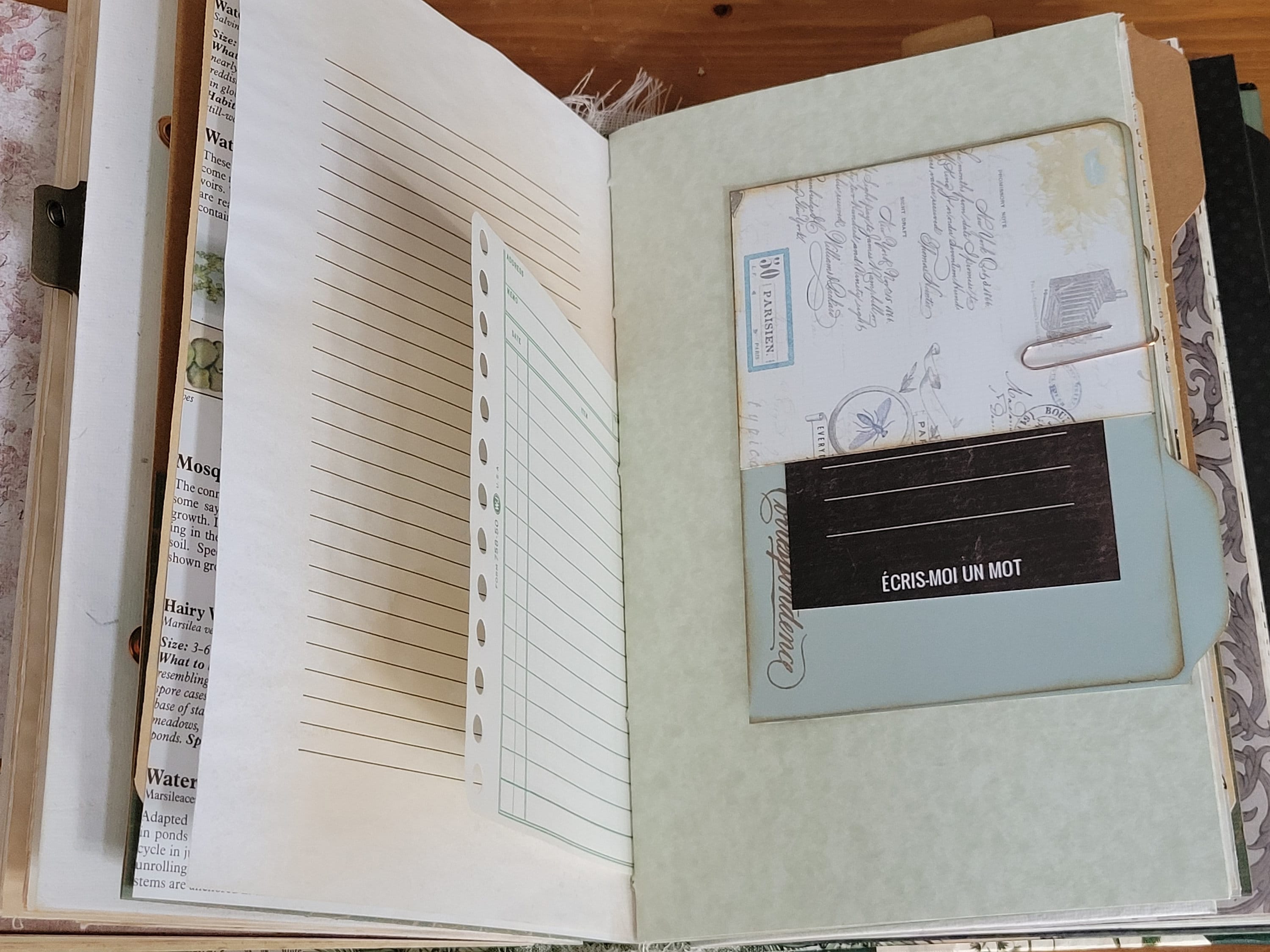 Vintage Junk Journal Memory Book Forest and Ferns - Etsy