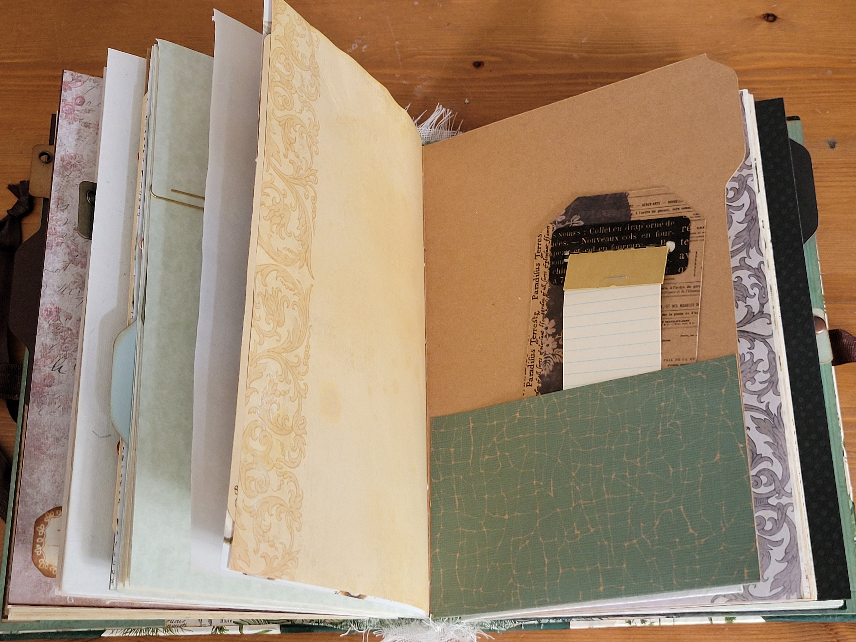 Vintage Junk Journal Memory Book Forest and Ferns - Etsy