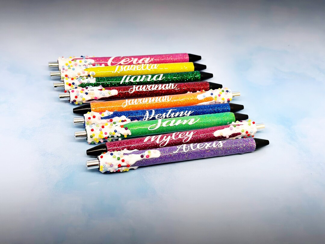 Ice Cream Drip Pens, Epoxy Resin Pens, Epoxy Pens, Personalized Pens ...