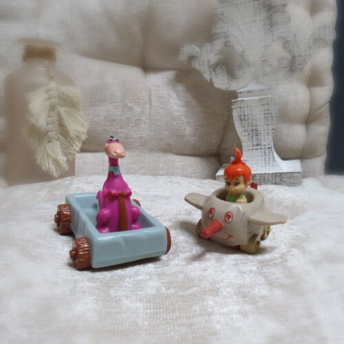 Flintstones DINO and HANNA in Cars Vintage Mcdonalds Toys - Etsy