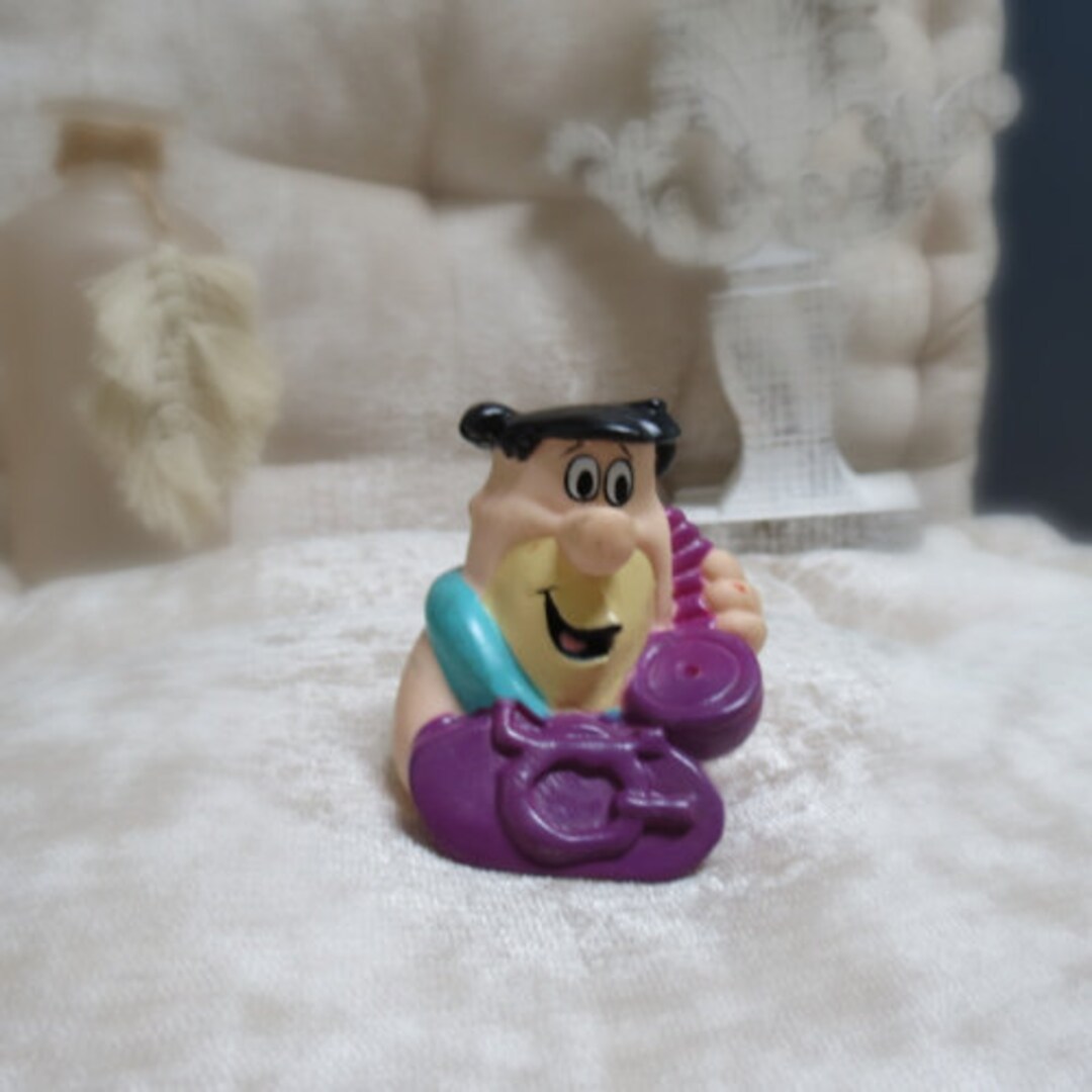 Fred Flintstone Squirter Denny's Toy Figure 2.5 Tall 1991 Hanna Barbera ...