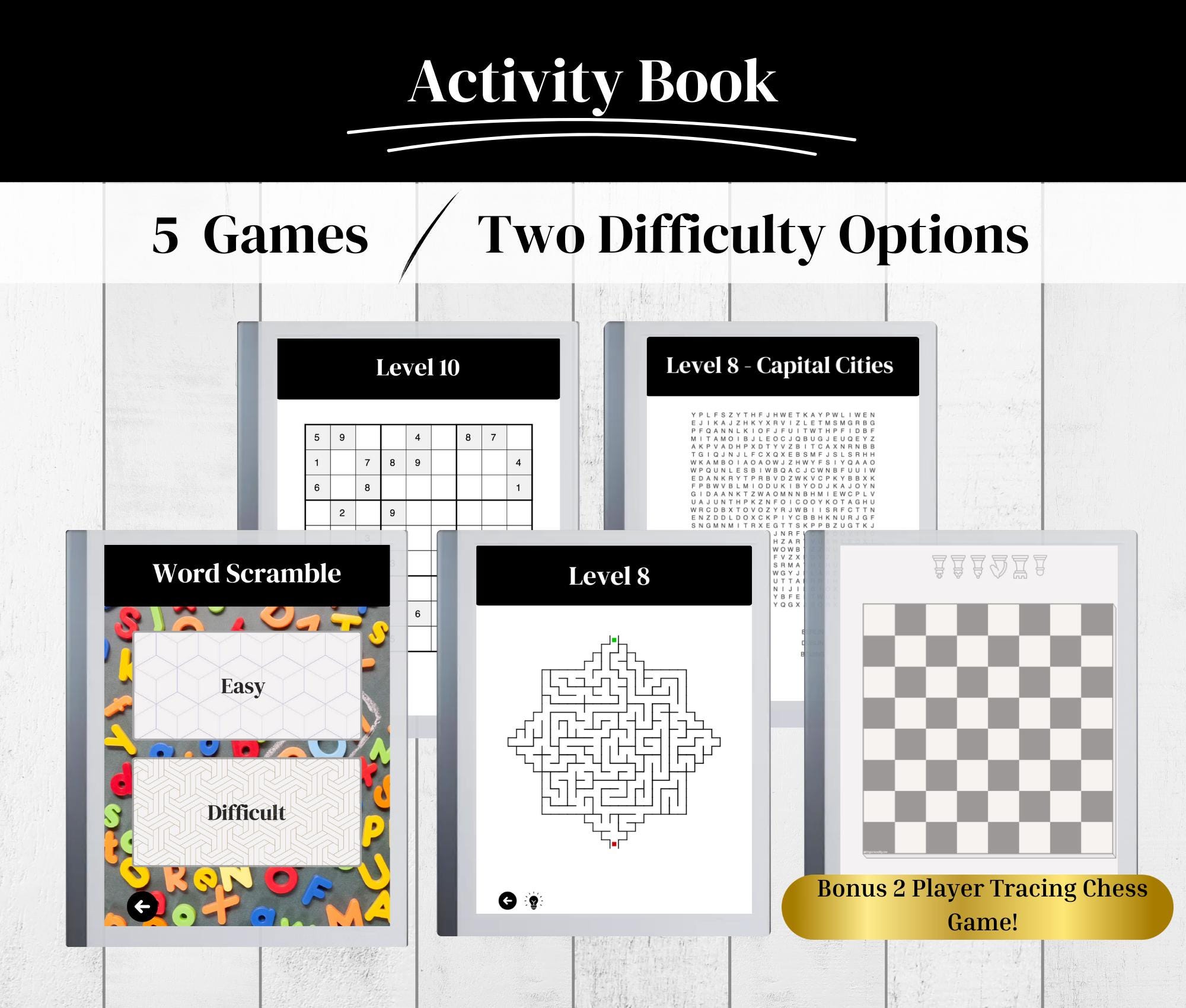 Mindful Activity Book Compatible With the Remarkable 2, Kindle Scribe ...