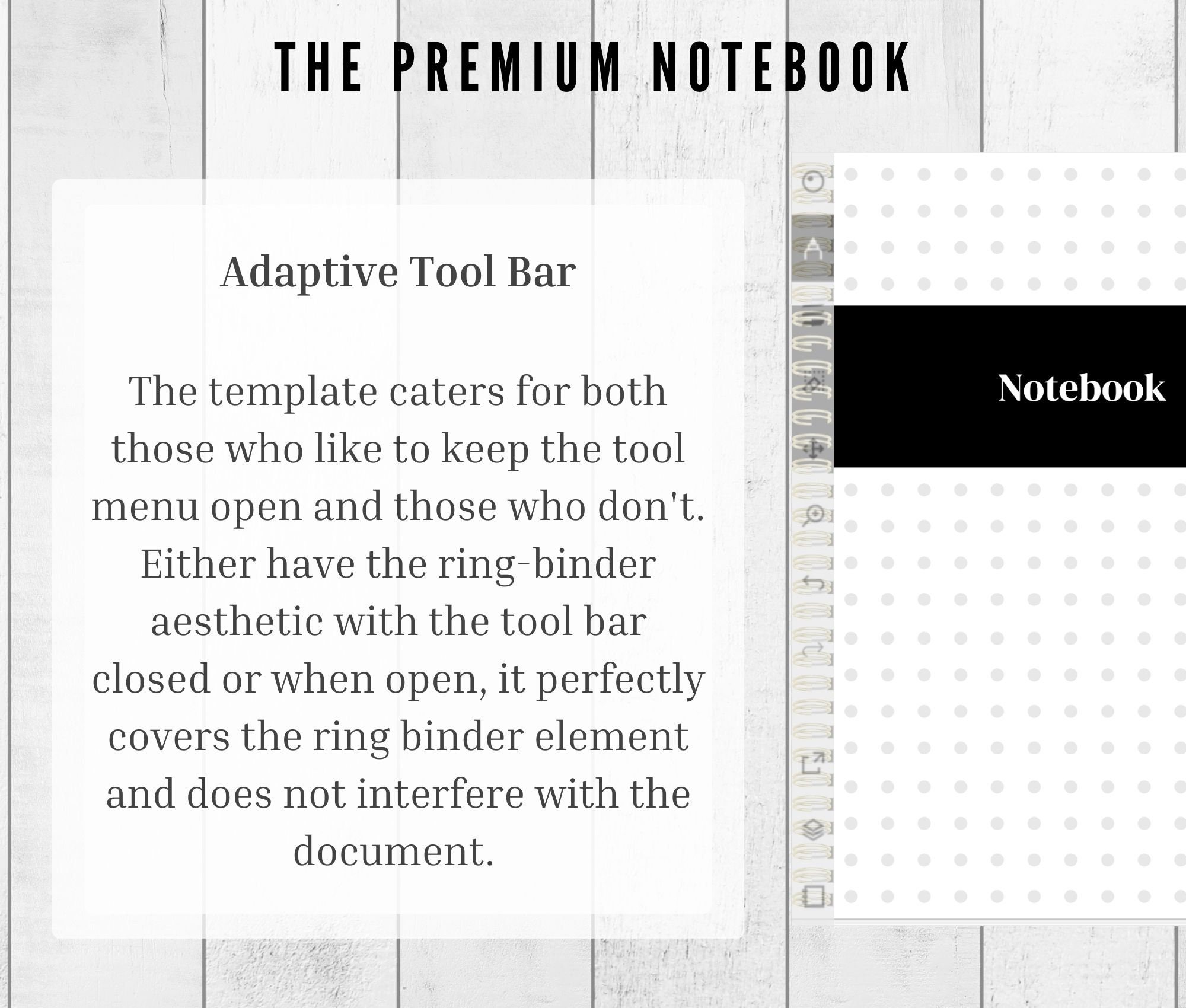 Notebook PDF Template, Compatible With Remarkable 1 & 2, Additional ...