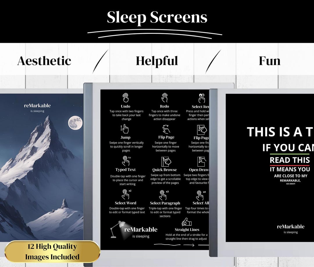 Sleep Screens for Remarkable 2, Screen Saver PNG Images, Aesthetic ...