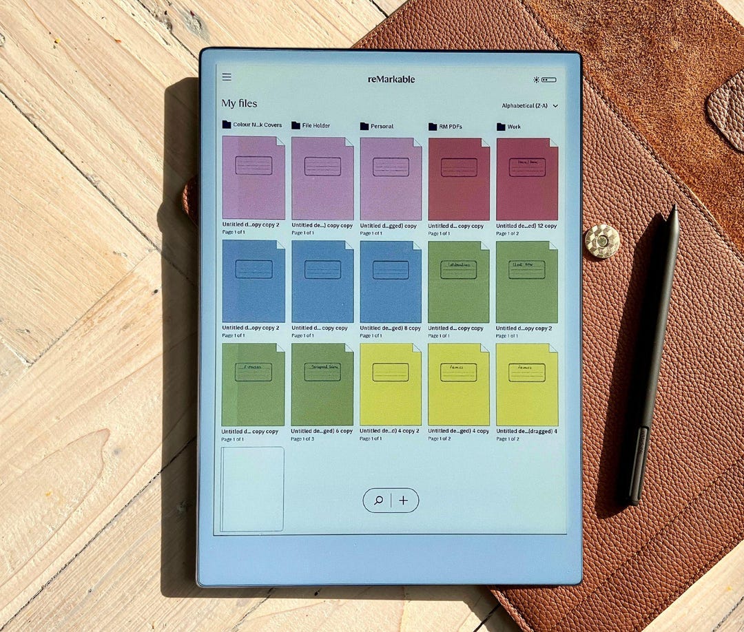 Notebook Covers - Color Coded for the Remarkable Paper Pro - Etsy