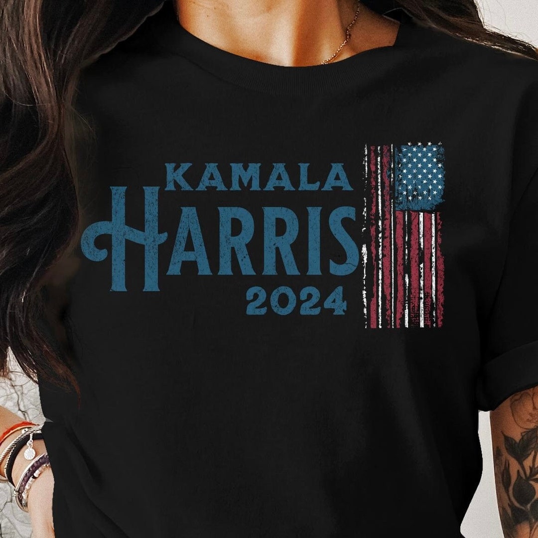 Kamala Harris 2024 T-shirt, Vintage Americana Political Tee, Support ...
