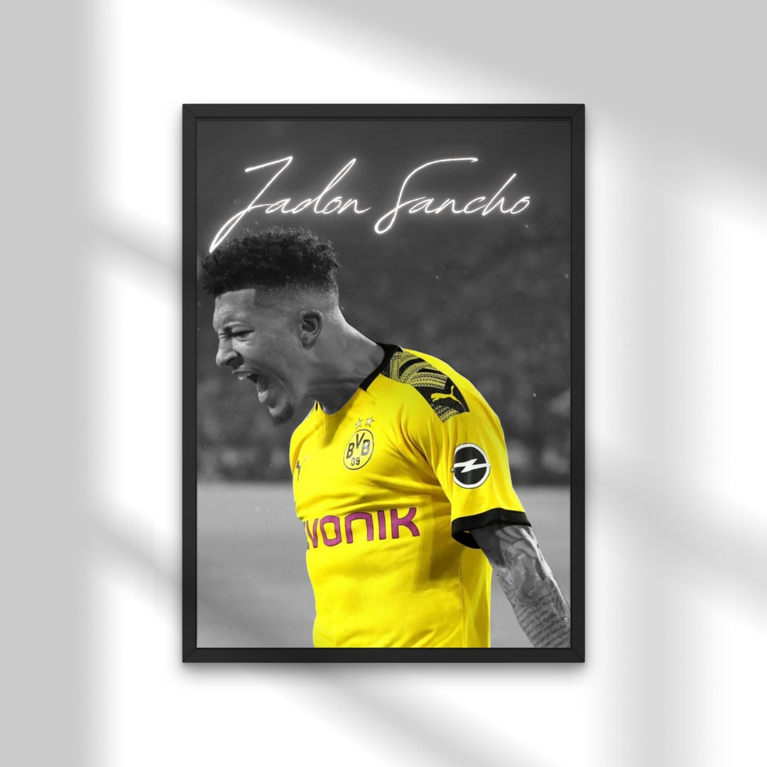 Sancho Poster, Jadon Sancho druckbares Poster, Champes League ...