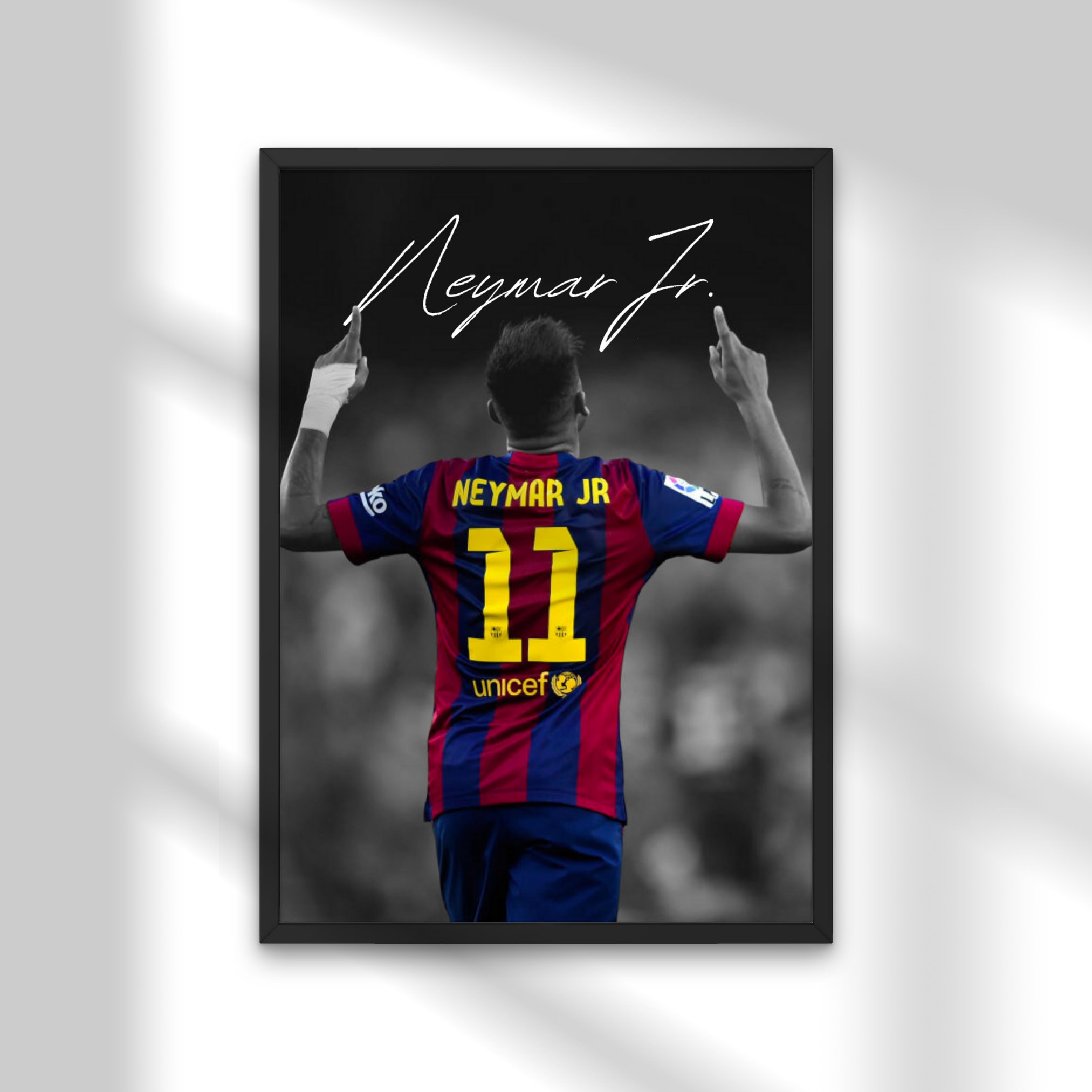 Neymar Poster, Neymar Jersey, Barca 2014-2015 Digital Print, Instant ...