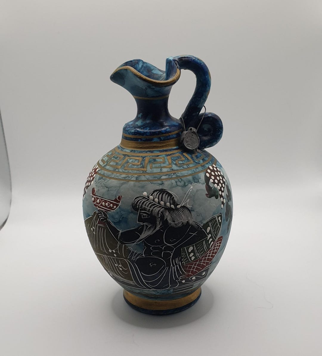 Vintage Handpainted Handmade Greek Vase - Etsy