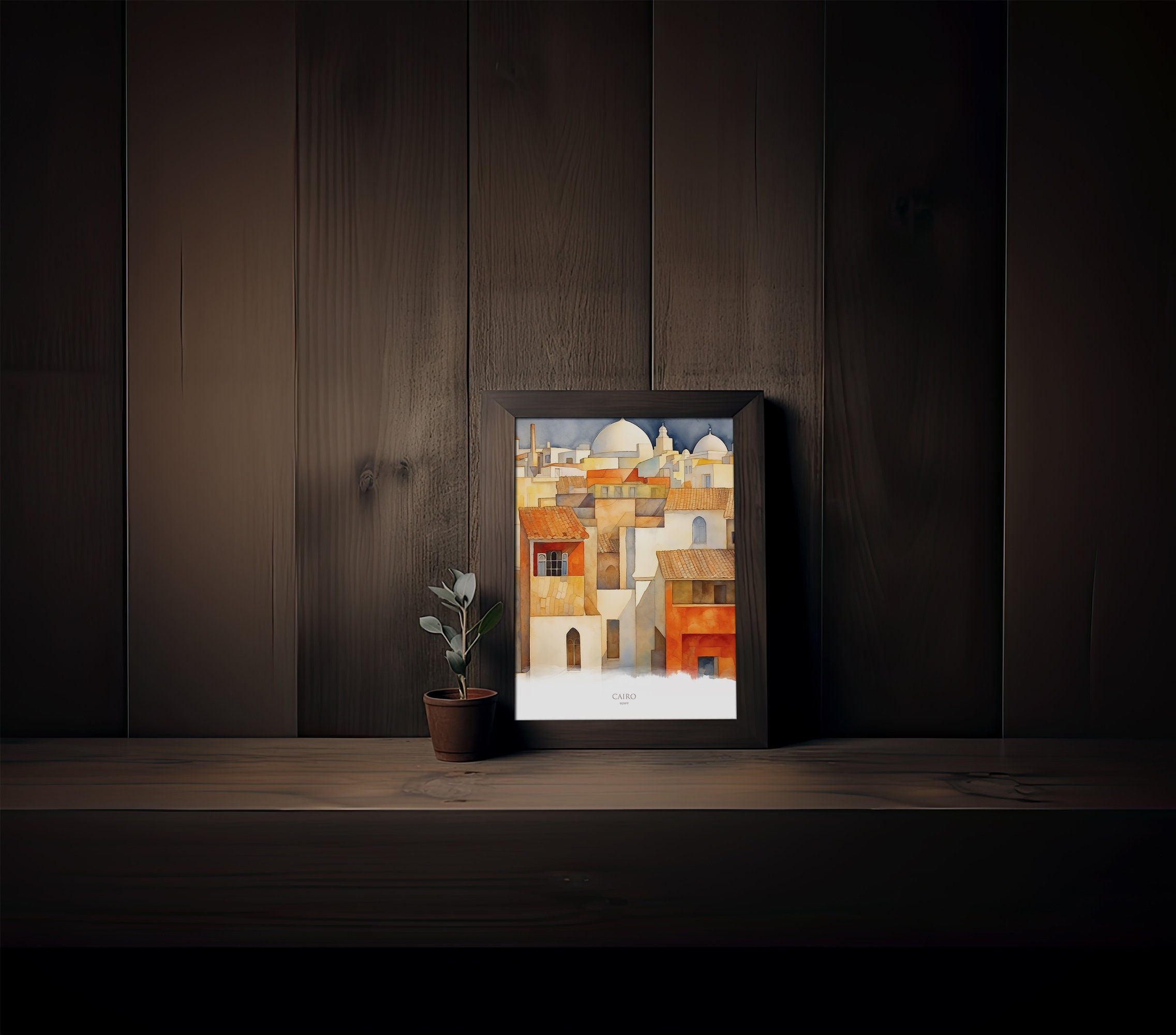 Cairo Print Watercolor Cairo Poster Cairo Gift Egypt Print Cairo Wall Art Cairo Painting - Etsy