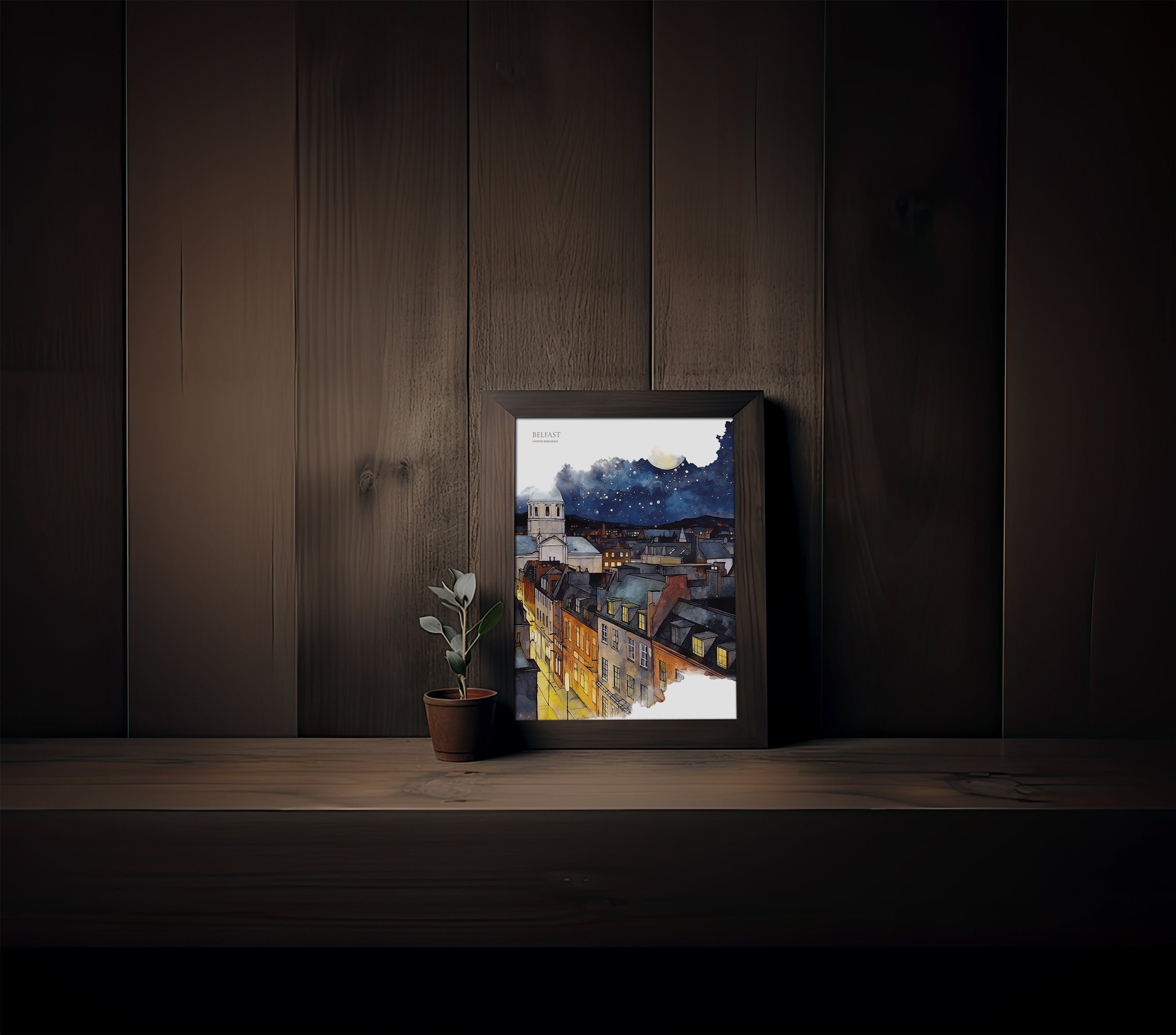 Belfast Print Watercolor Belfast Poster Belfast Gift United Kingdom ...